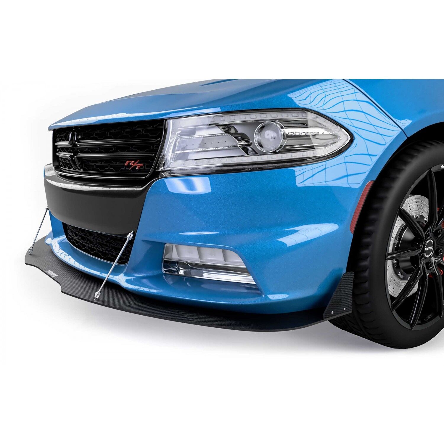 Vicrez V3R Style Front Bumper Lip Splitter vz101827 | Dodge Charger 2015-2023
