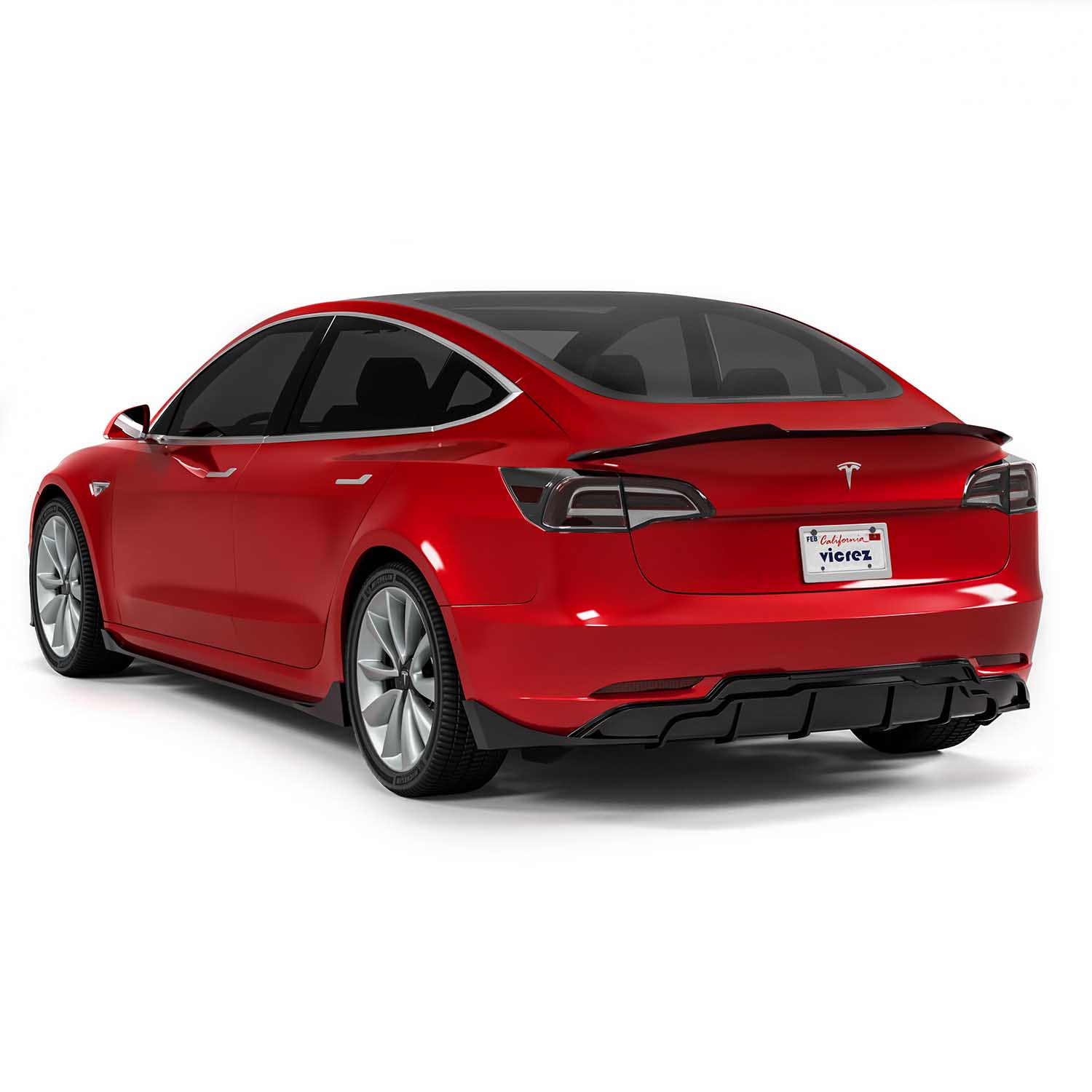 Vicrez V3R Style Full Body Kit vz102333 | Tesla Model 3 2016-2021