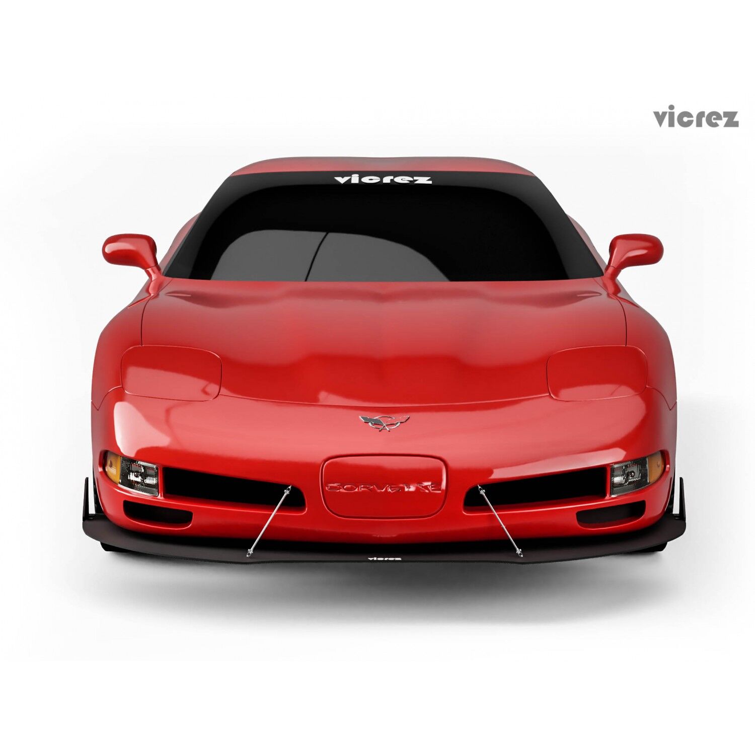 Vicrez VZ Front Bumper Lip Splitter vz101490 | Chevrolet Corvette C5 ...