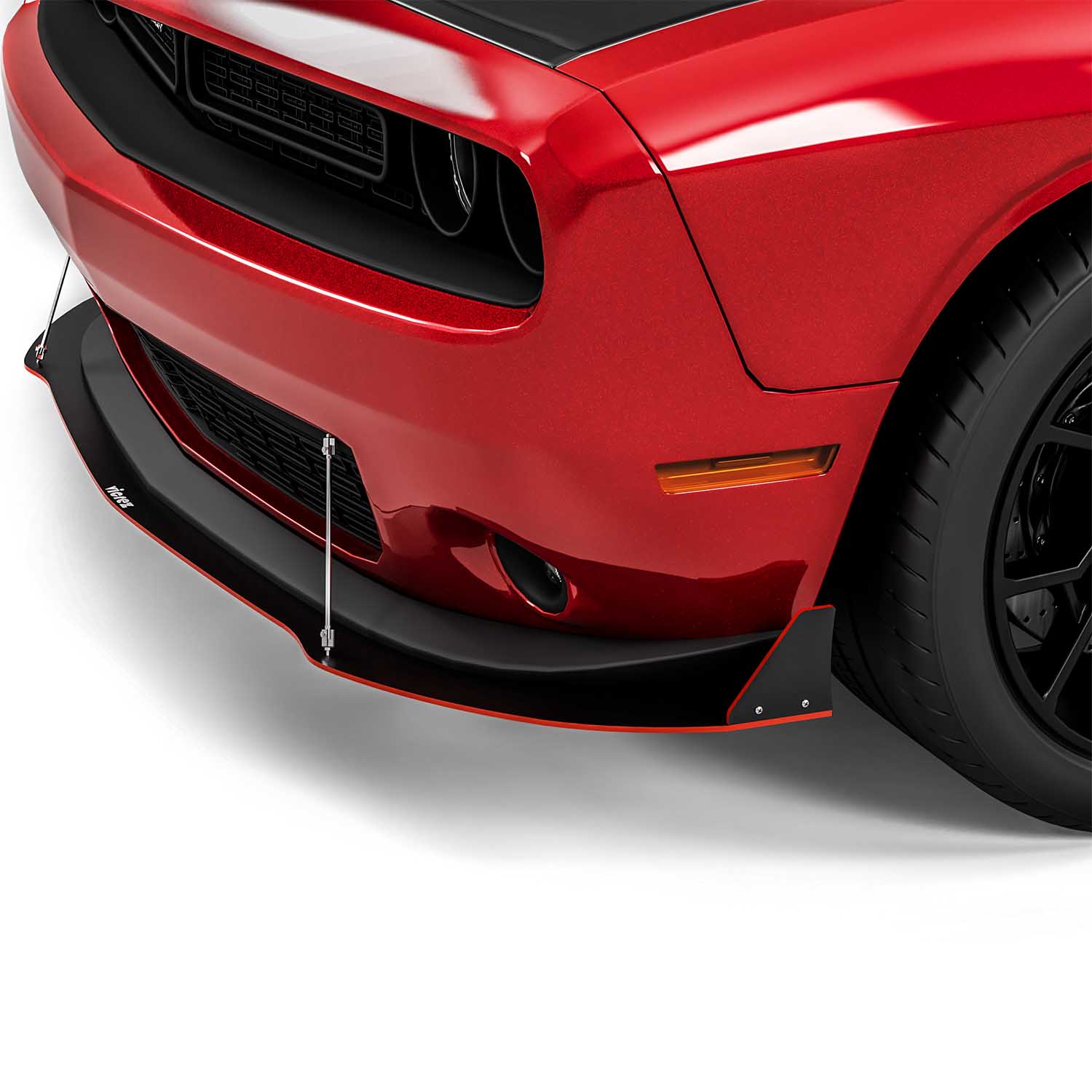 Vicrez VZ Style Front Bumper Splitter vz102324 | Dodge Challenger GT, R ...
