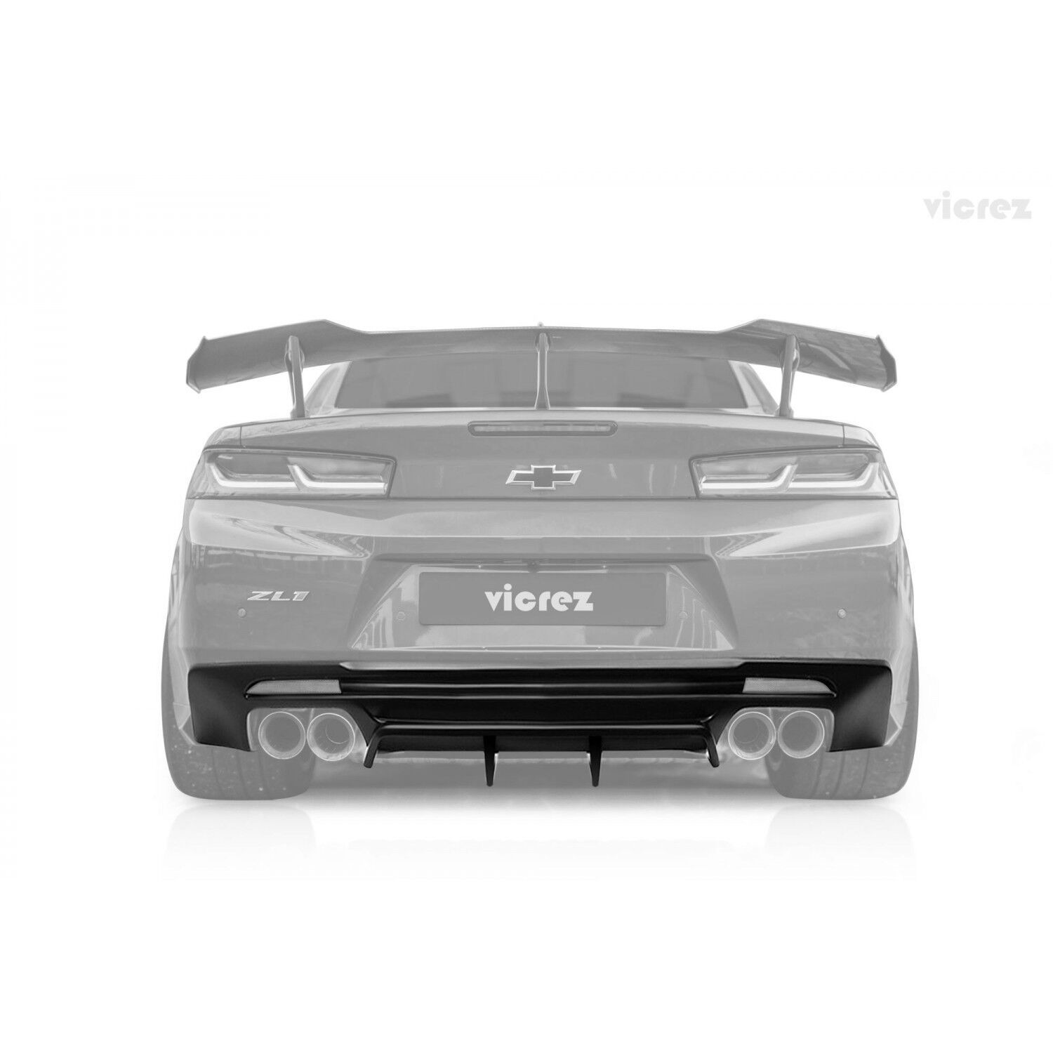 Vicrez VZ Style Rear Diffuser vz101722 | Chevrolet Camaro 2016-2024