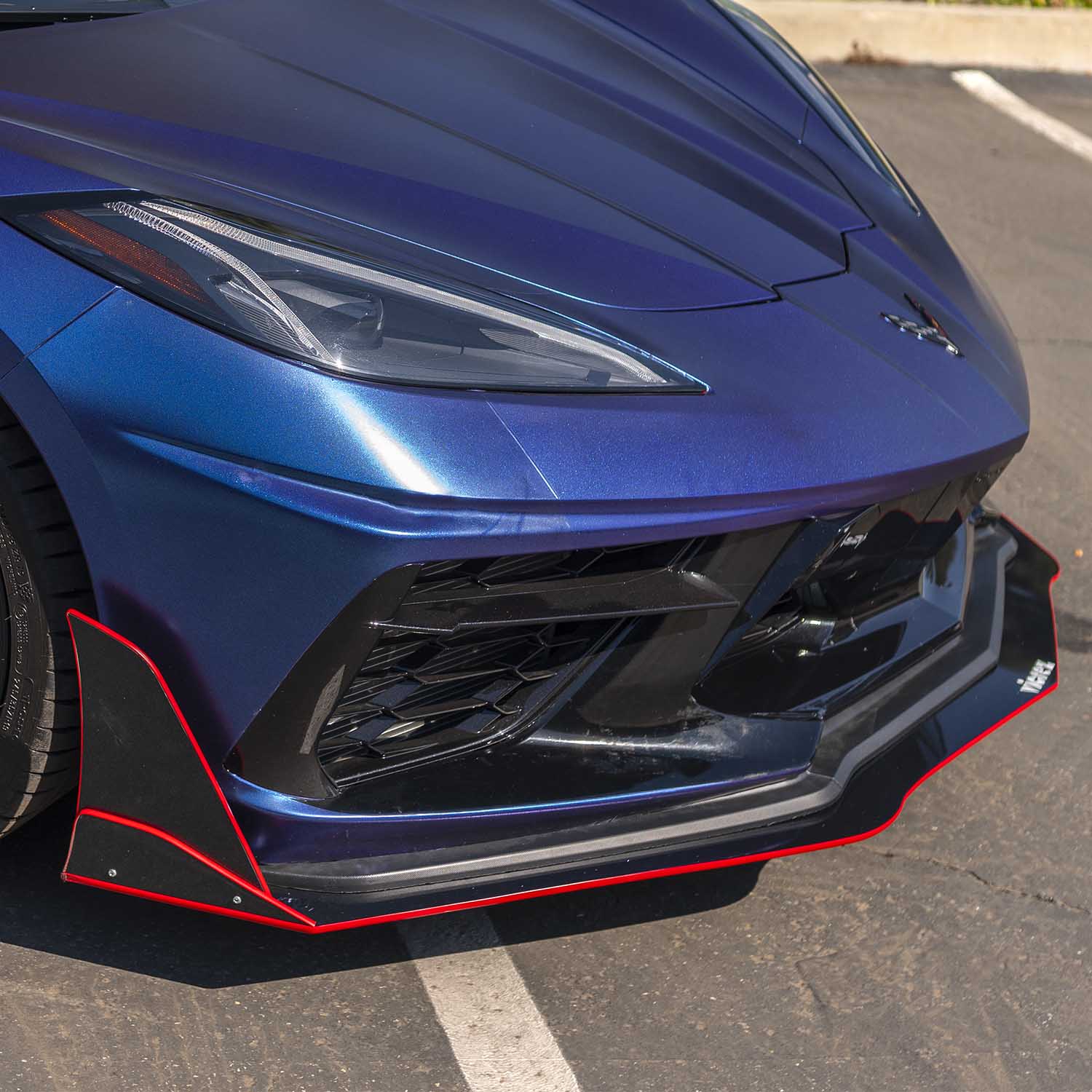 Vicrez VZR1 Front Bumper Lip Splitter vz101671 | Chevrolet Corvette C8 2020-2024