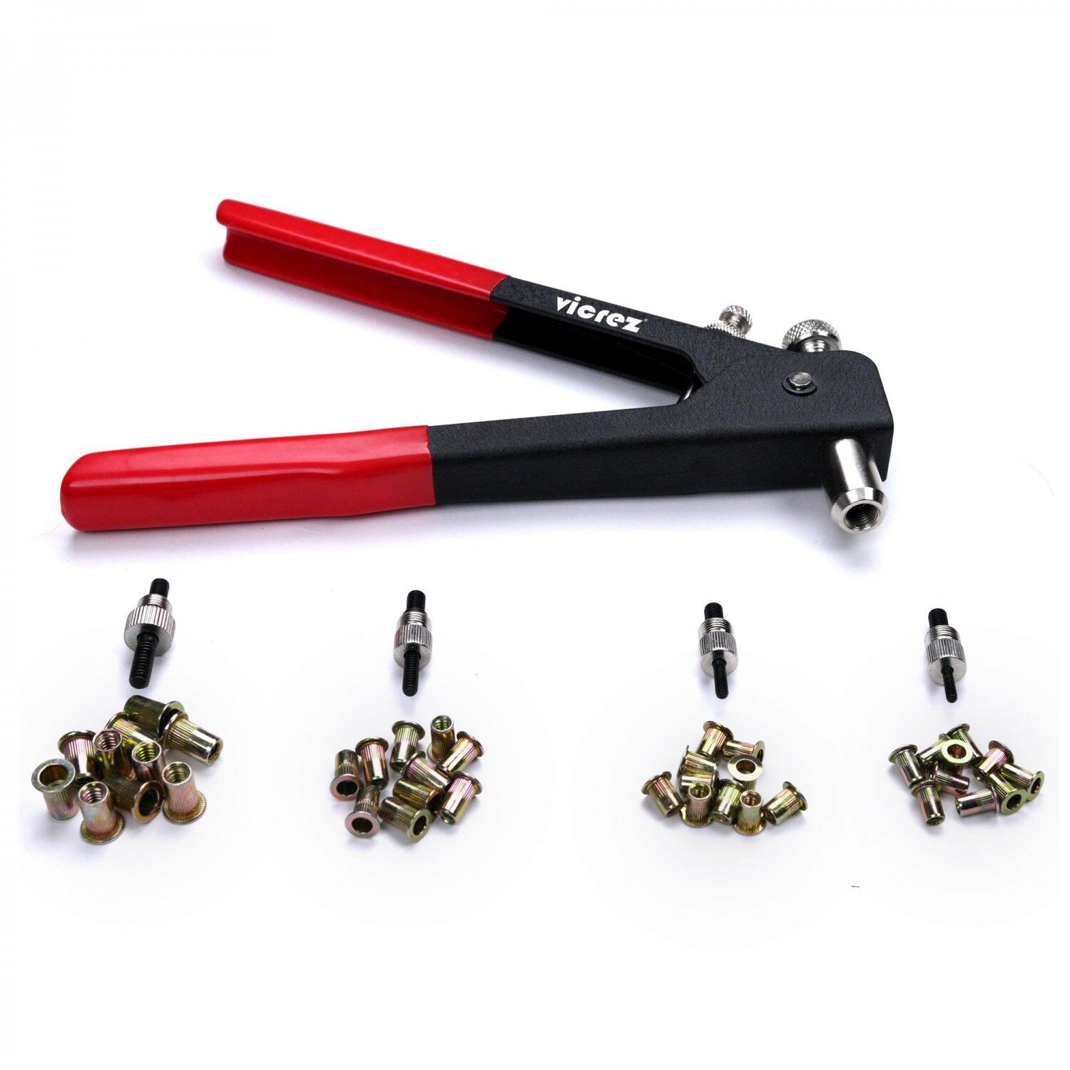 Vicrez vzt109 Rivet Gun Nut Tool w/ Threaded Insert Riveter Kit