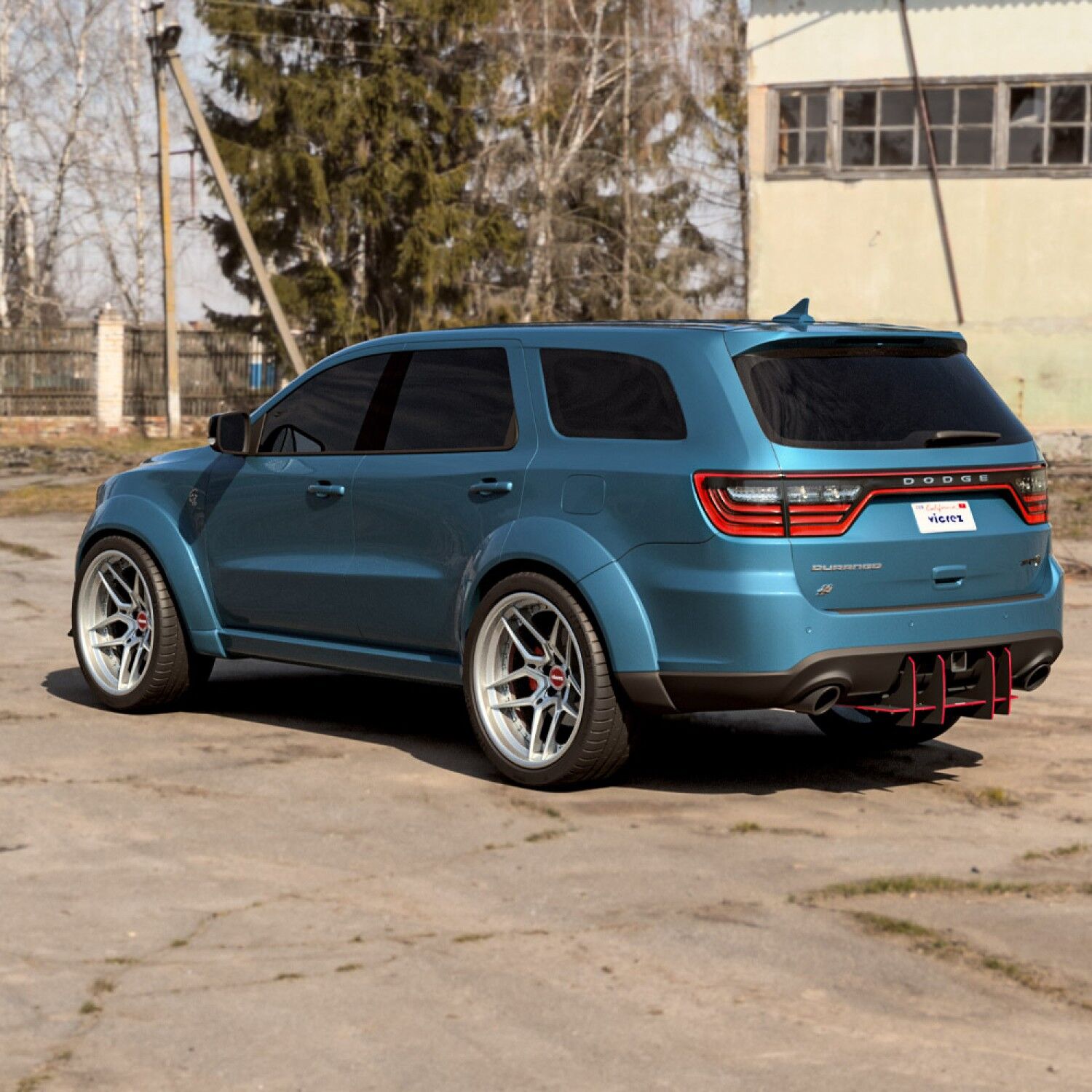 Vicrez Widebody Fender Flares Demon Style vz102524 | Dodge Durango 2014 ...