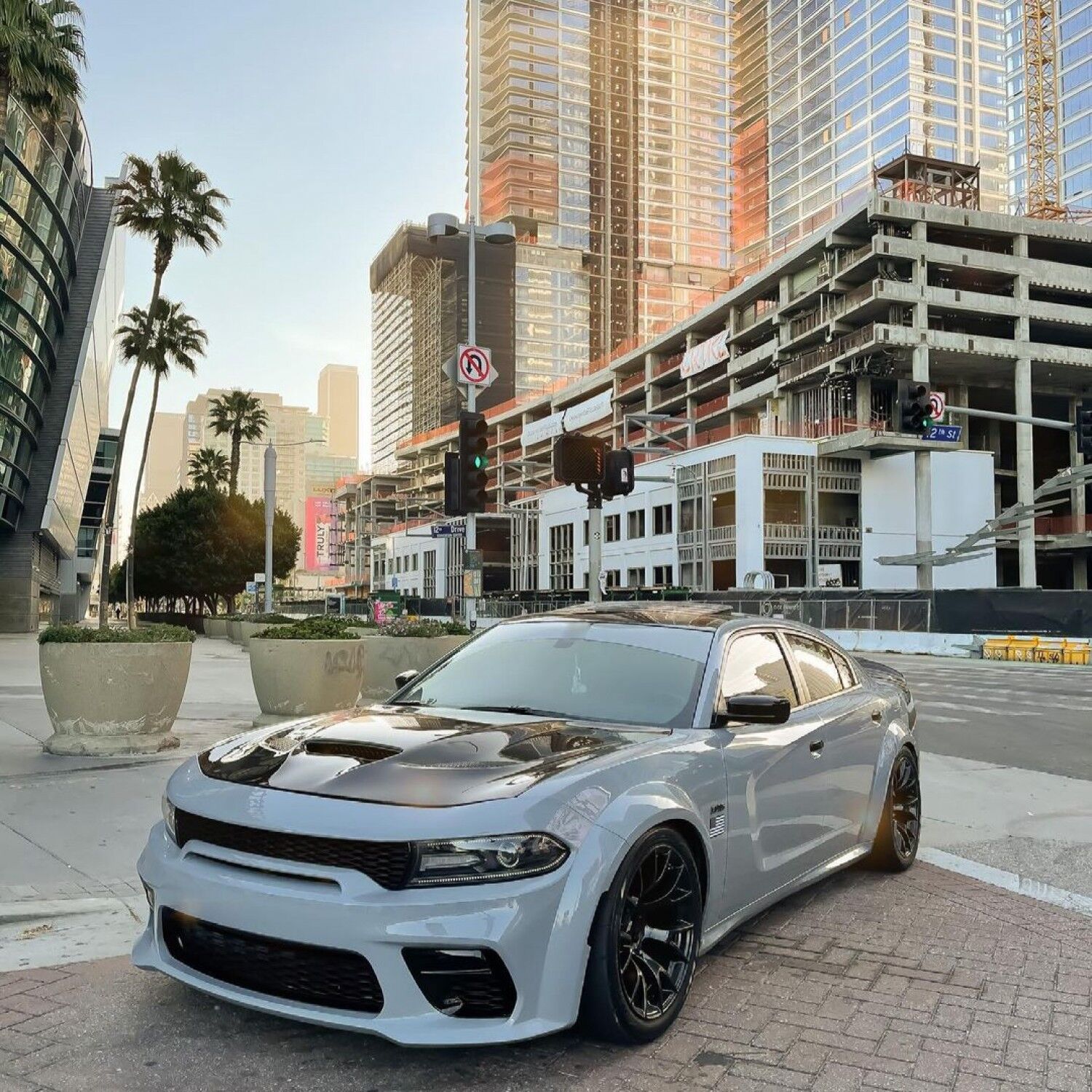 Hellcat Style Widebody Matte Black Wheel (20"x11", -2.5 Offset, 5x115 ...