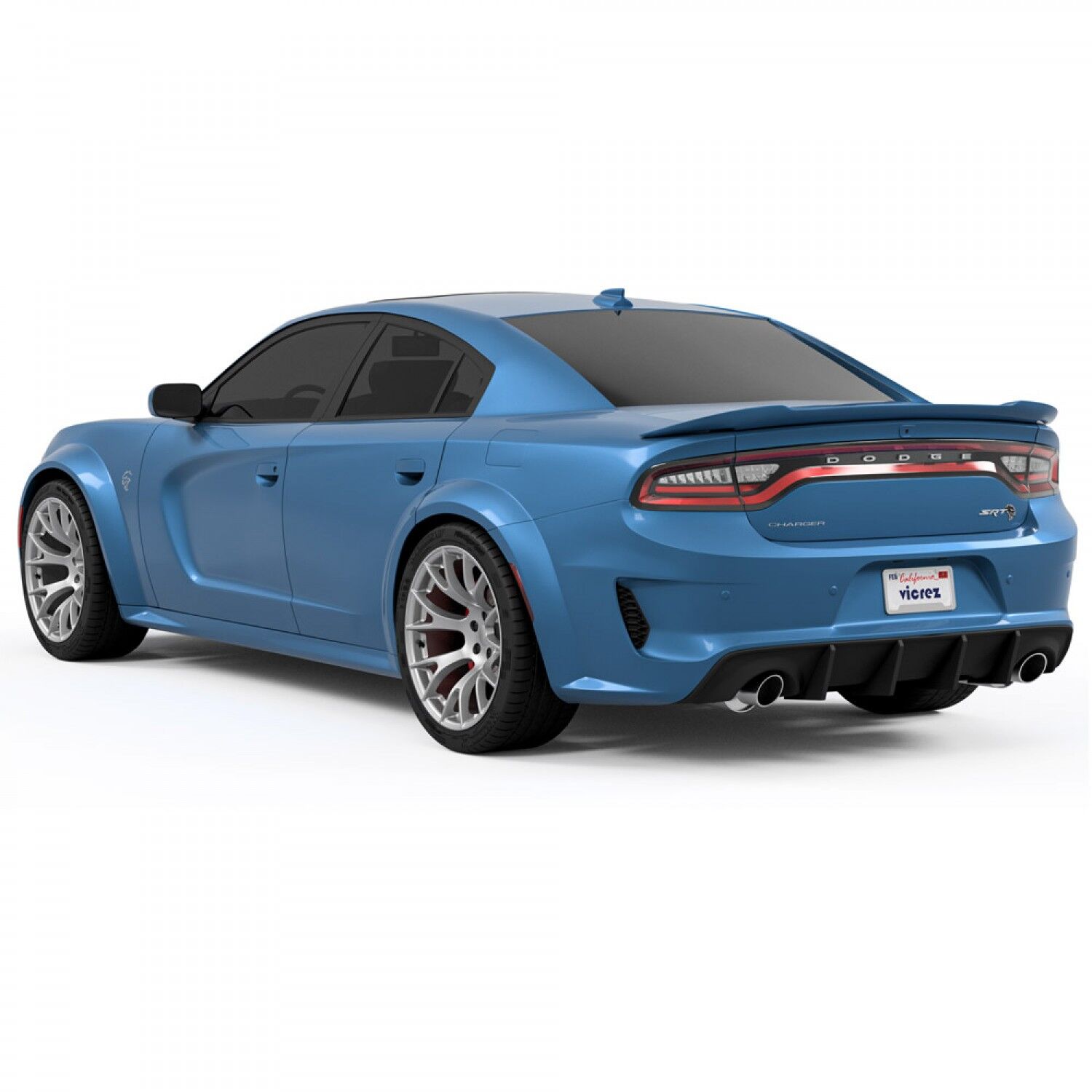 Hellcat Style Widebody Matte Silver Wheel (20"x11", -2.5 Offset, 5x115 ...