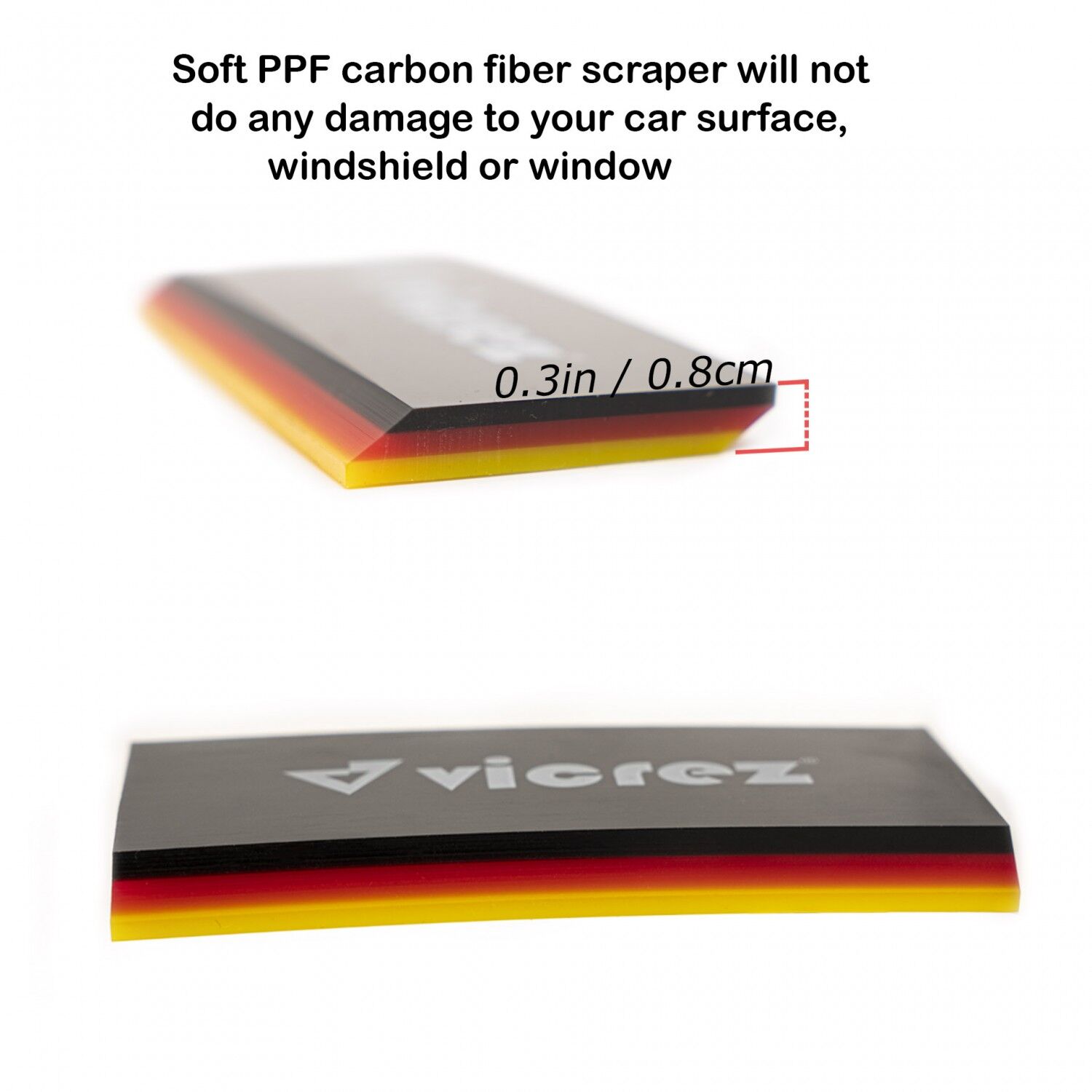 Vicrez Vinyl Wrap 3-Layer PPF Paint Protection Film Squeegee vzt128