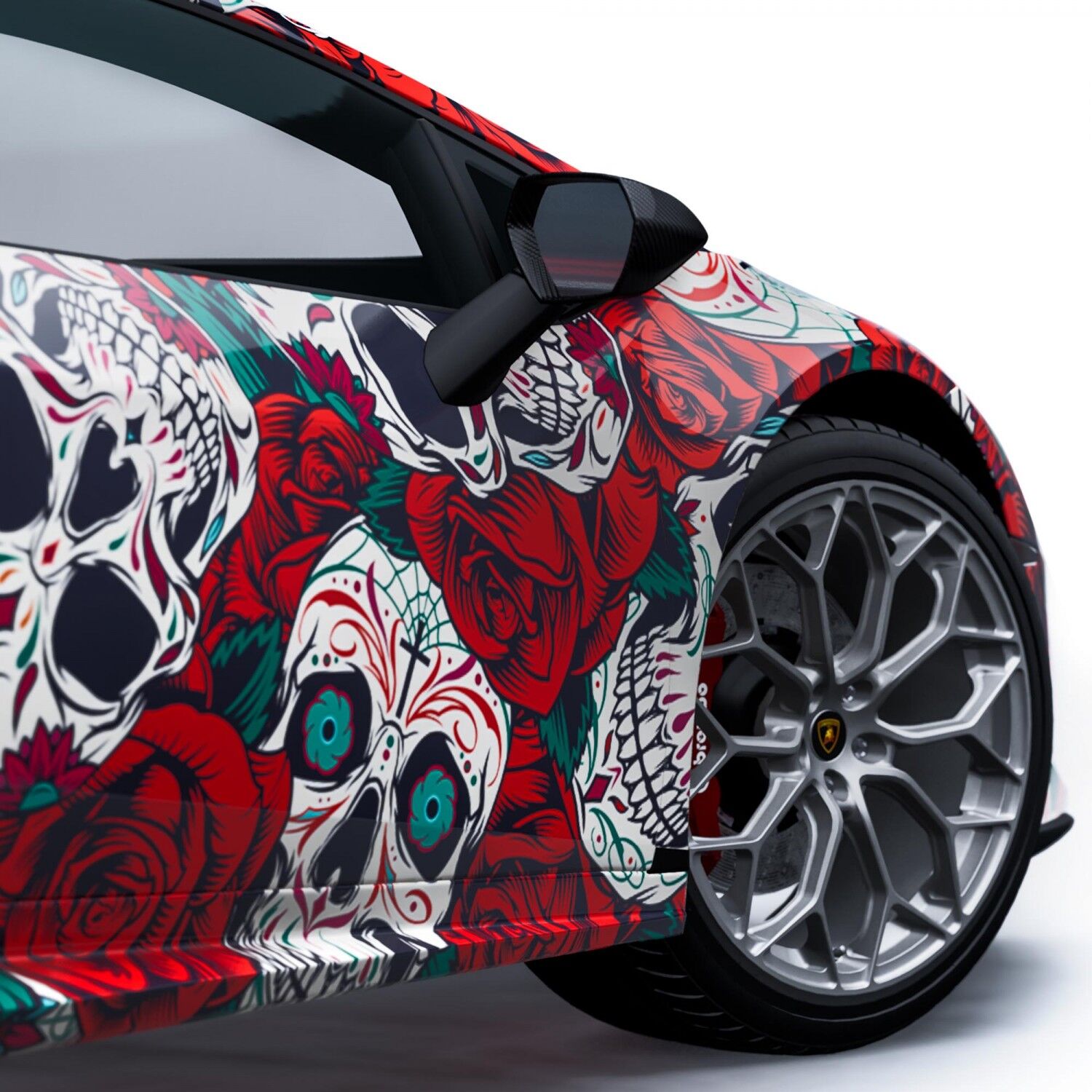 Vicrez Vinyl Car Wrap Film vzv10895 Dia De Los Muertos