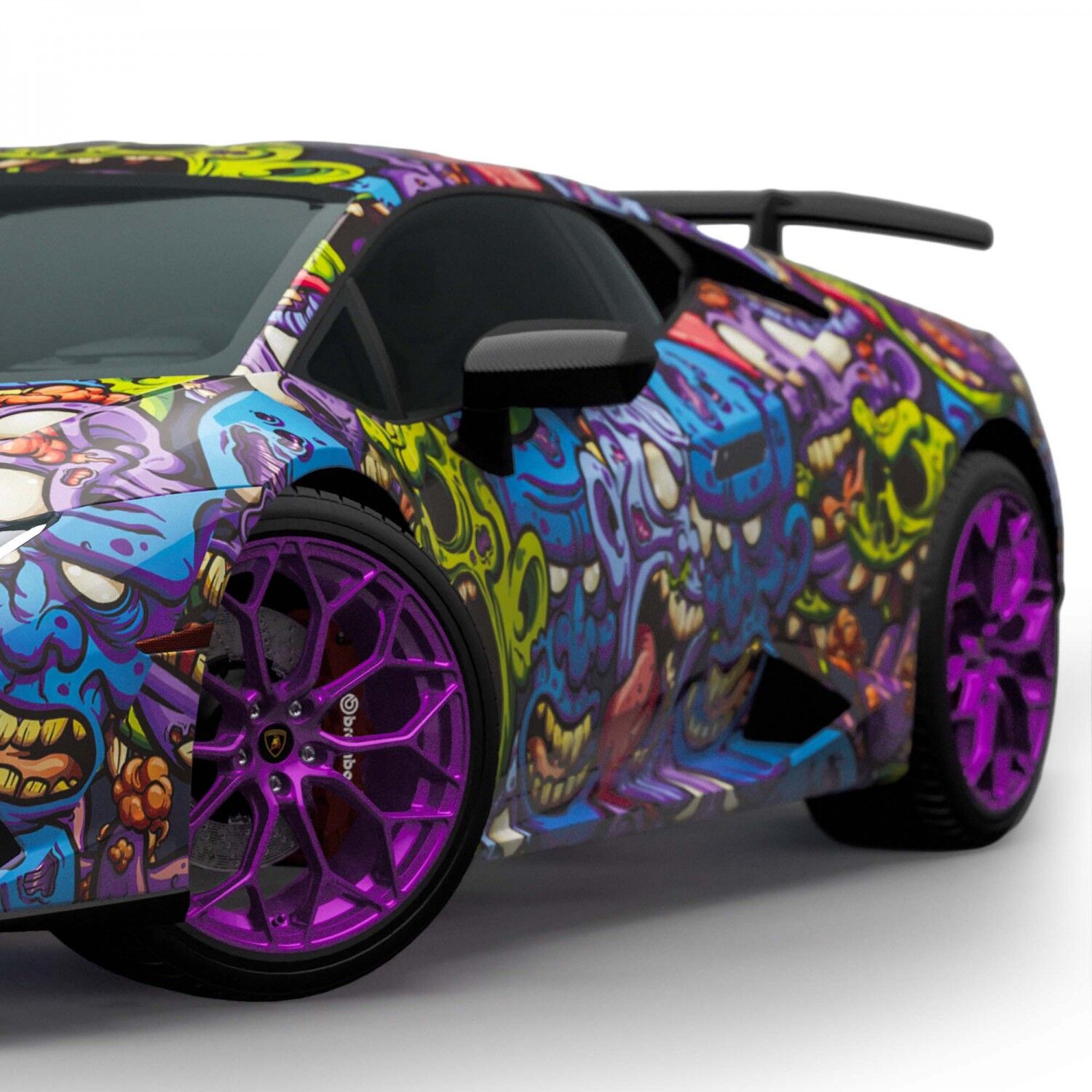 Vicrez Vinyl Car Wrap Film vzv10901 Zombie Attack