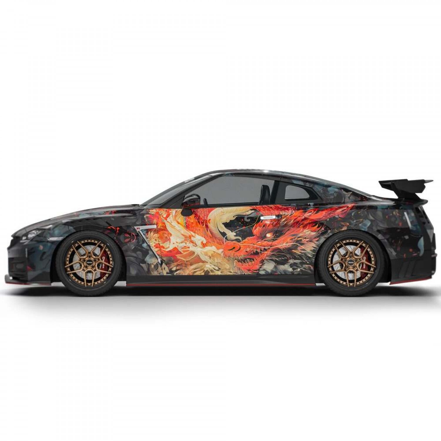 Vicrez Vinyl Car Wrap Film vzv10913 Inferno Dragon