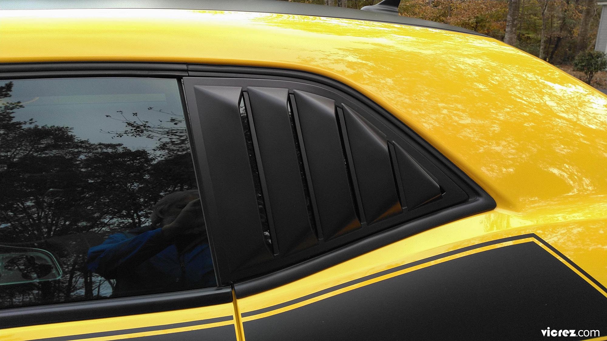 Vicrez LV Style Quarter Window Louvers vz100861 | Dodge Challenger 2008 ...