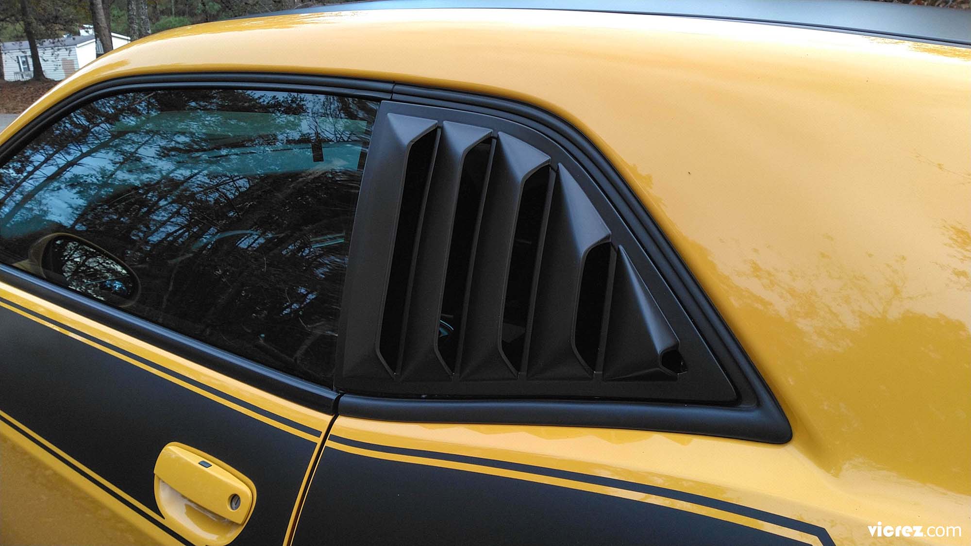 Vicrez LV Style Quarter Window Louvers vz100861 | Dodge Challenger 2008 ...