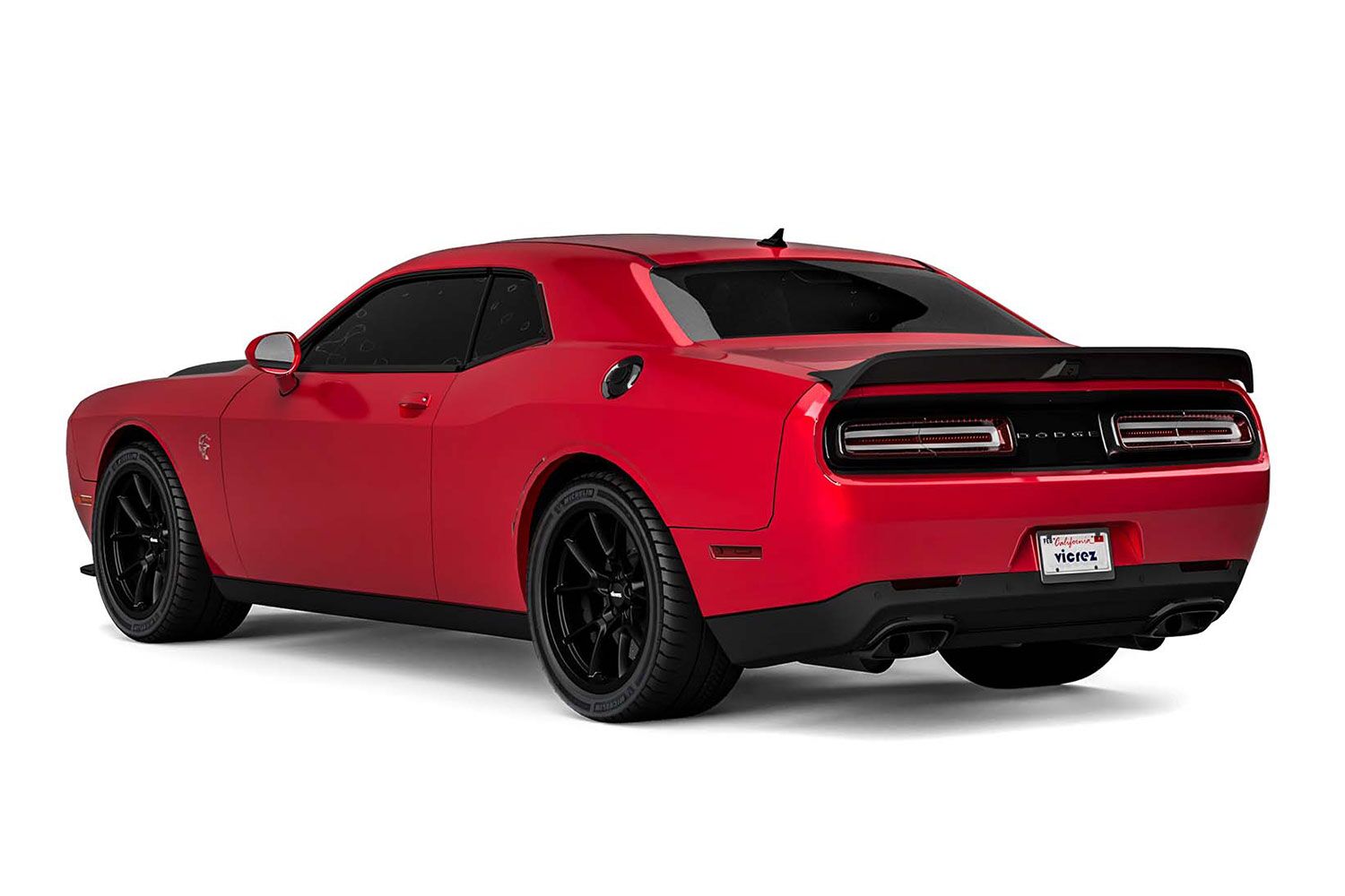 Vicrez Rear Spoiler Redeye Hellcat Style W/ Camera Hole vz102182 ...